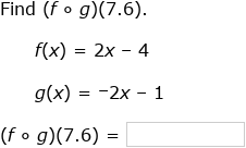 IXL - Composition of linear functions: find a value (Advanced algebra practice)