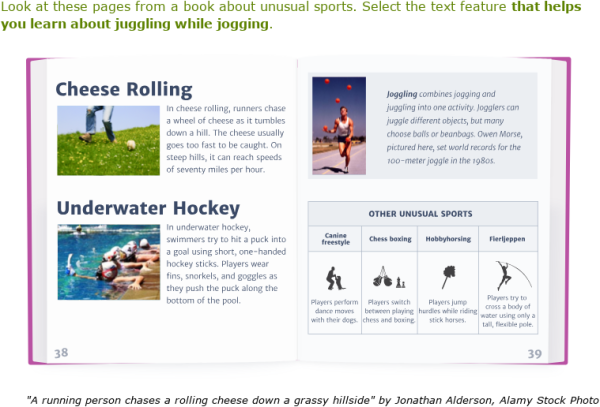 IXL | Select and use text features | Foundations 2 language arts