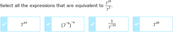 IXL | Identify equivalent expressions involving exponents II ...