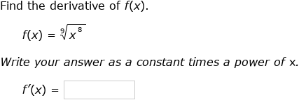 IXL - Power rule II (Calculus practice)