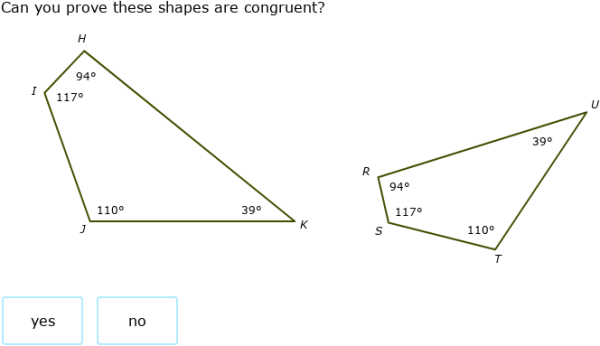 IXL - Identify congruent figures (Geometry practice)