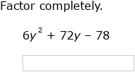 IXL - Factor quadratics with other leading coefficients (Algebra practice)