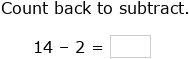 IXL | Subtract by counting back - up to 20 | Foundations 1 math