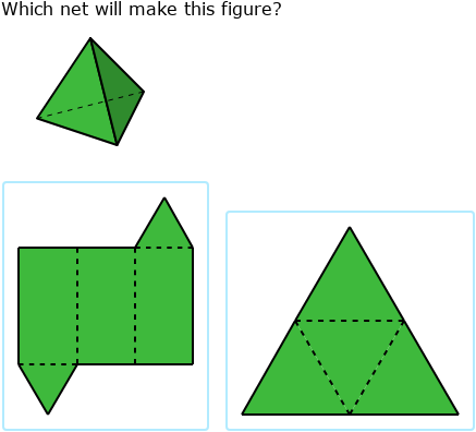 IXL - Nets and drawings of three-dimensional figures (Geometry practice)