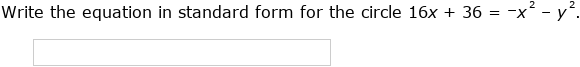 IXL - Write equations of circles in standard form (Precalculus practice)