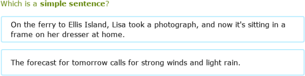 IXL | Is the sentence simple, compound, or complex? | Intermediate 1 ...