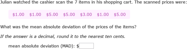 Ixl Calculate Mean Absolute Deviation Statistics Practice