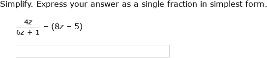 IXL - Simplify mixed rational expressions (Algebra practice)