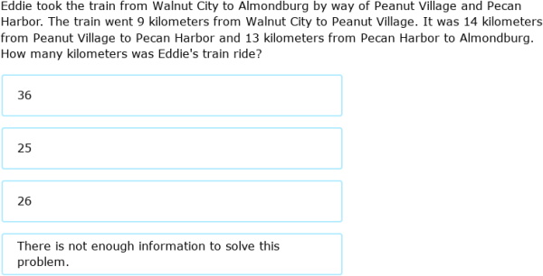 IXL | Word problems with extra or missing information | Foundations 2 math