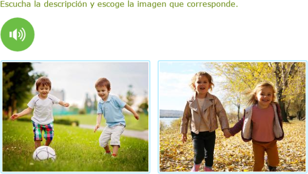 IXL | Listen and identify the person from the description | Spanish