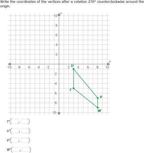 IXL - Rotations: find the coordinates (Geometry practice)