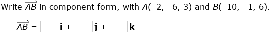 IXL - Find the component form of a three-dimensional vector (Precalculus practice)