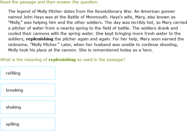 IXL | Use context to identify the meaning of a word | Intermediate 1 ...
