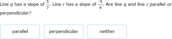 IXL - Slopes of parallel and perpendicular lines (Geometry practice)