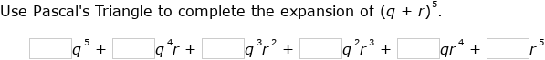 IXL - Pascal's triangle and the Binomial Theorem (Advanced algebra practice)