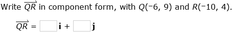 IXL - Find the component form of a vector (Precalculus practice)