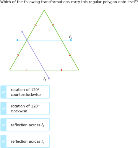 IXL - Transformations that carry a polygon onto itself (Geometry practice)