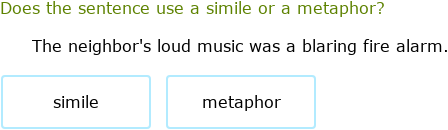 IXL | Identify similes and metaphors | Foundations 2 language arts