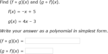 IXL - Composition of functions (Precalculus practice)