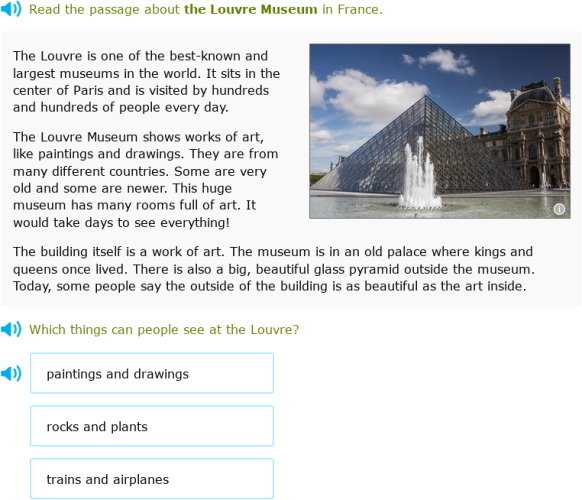 IXL | Read about famous places | Foundations 1 language arts