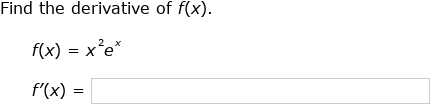 IXL - Find derivatives using the product rule I (Calculus practice)