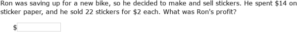 IXL - Calculate profit: word problems (Financial literacy practice)