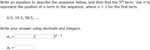 IXL - Write a formula for a geometric sequence (Advanced algebra practice)