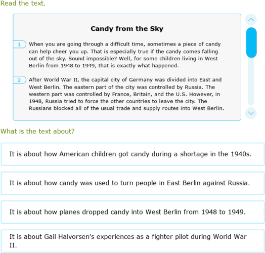 IXL | Read about history | Foundations 2 language arts