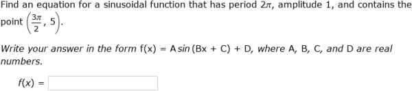 IXL - Write equations of sine and cosine functions using properties (Precalculus practice)