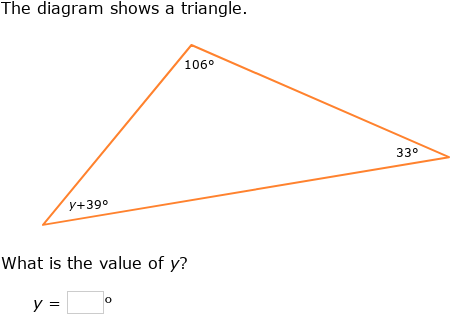 IXL - Triangle Angle-Sum Theorem (Geometry practice)