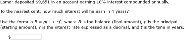 IXL | Compound interest | Intermediate 2 math