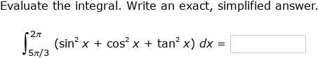 IXL - Evaluate definite integrals involving trigonometric functions ...