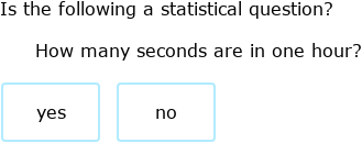 IXL | Identify statistical questions | Intermediate 1 math